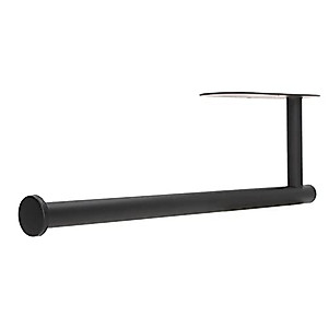 Paper Towel Holder Mount Bathroom with Wall Mounted Kitchen Black Counter Wall Hanging Mounted Stainless Steel for Wall Mount Paper Towel Holder Poster Stand Paper Towel Holders