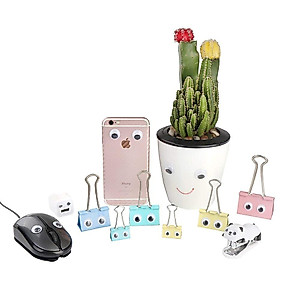 Decora 1000 Pieces 8mm Round Wiggly Googly Eyes with Self-adhesive for Scrapbooking and Crafts