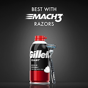 Gillette Foamy Shaving Cream, Regular, 11 Ounce