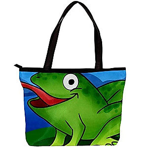 Tote Bag Women Satchel Bag Handbag Stylish Tote Handbag for Women Hobo Bag Fashion Crossbody Bag, Cartoon Frog