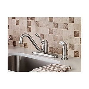 Moen CA87009SRS Kitchen Faucet with Side Spray from The Lindley Collection, Spot Resist Stainless