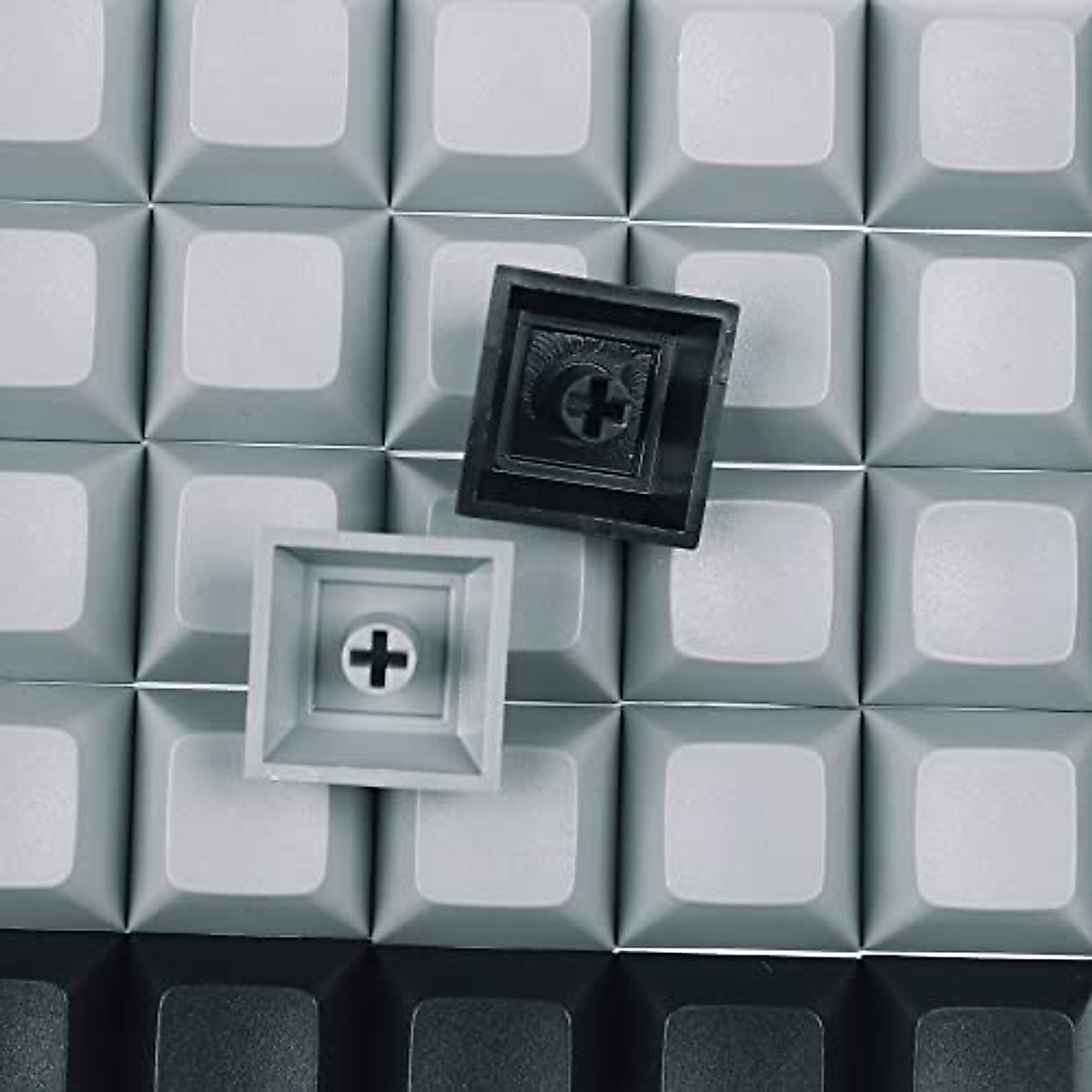 YMDK DSA Profile PBT Blank Keycap Set for Ergo Ergodox Planck Preonic Lily 58 Keyboard