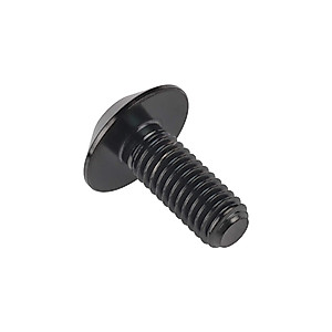 Wanyifa Titanium M4 M5 M6 10 12 15 20 25mm Button Torx Head Bolt Screw for Bicycle Motorcycle Pack of 4 (Black, M5x15mm)