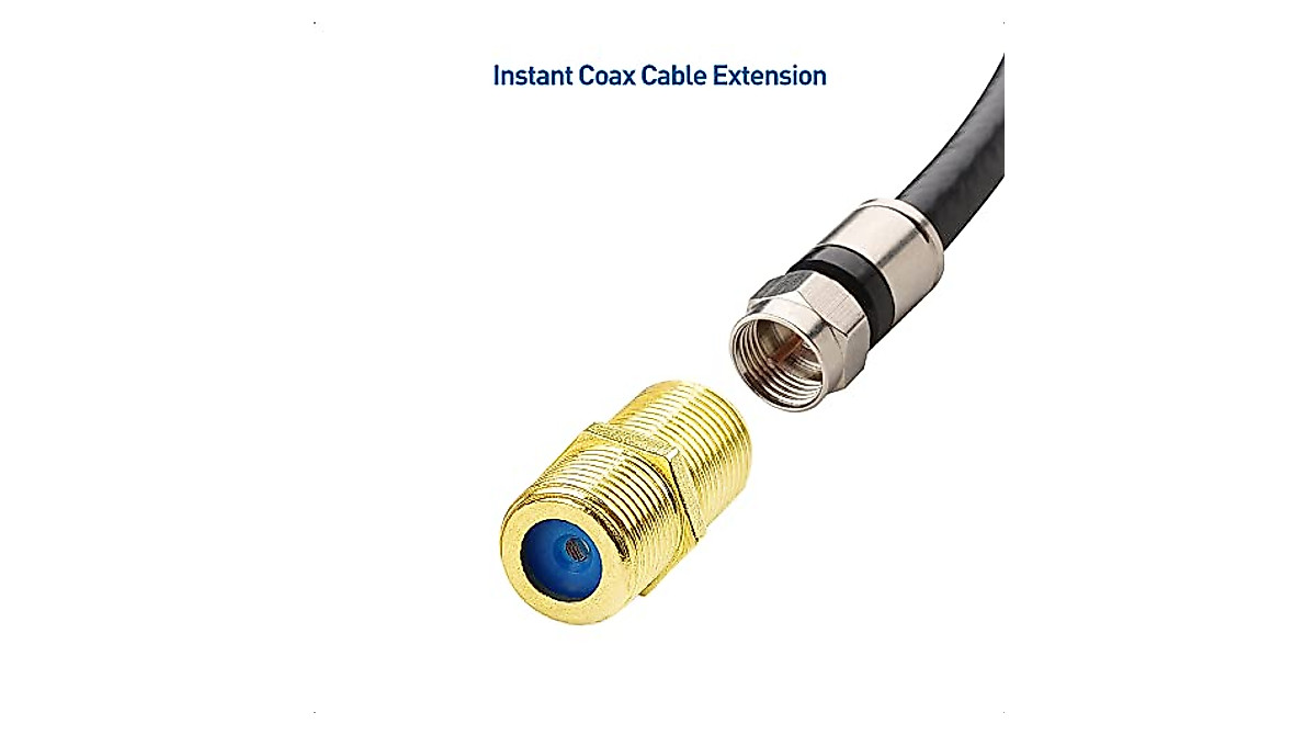 Cable Matters 3-Pack RG6 Coaxial F-Type Couplers - Gold Plated