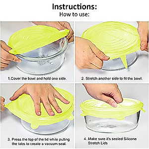 15 Pack - Eco-Friendly, Reusable, & Washable Container Set of Beeswax Food Wraps, Airtight Silicone Lids & Natural Kitchen Produce Bags | 6 - Beeswax Wraps, 6 - Silicone Lids and 3 - Produce Bags (All in different sizes)