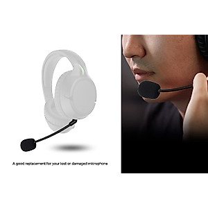 Replacement Game Mic for Kingston HyperX Cloud Flight Flight S Gaming Headset on PS4 PS5 Xbox One PC, 3.5mm Detachable Boom Microphone