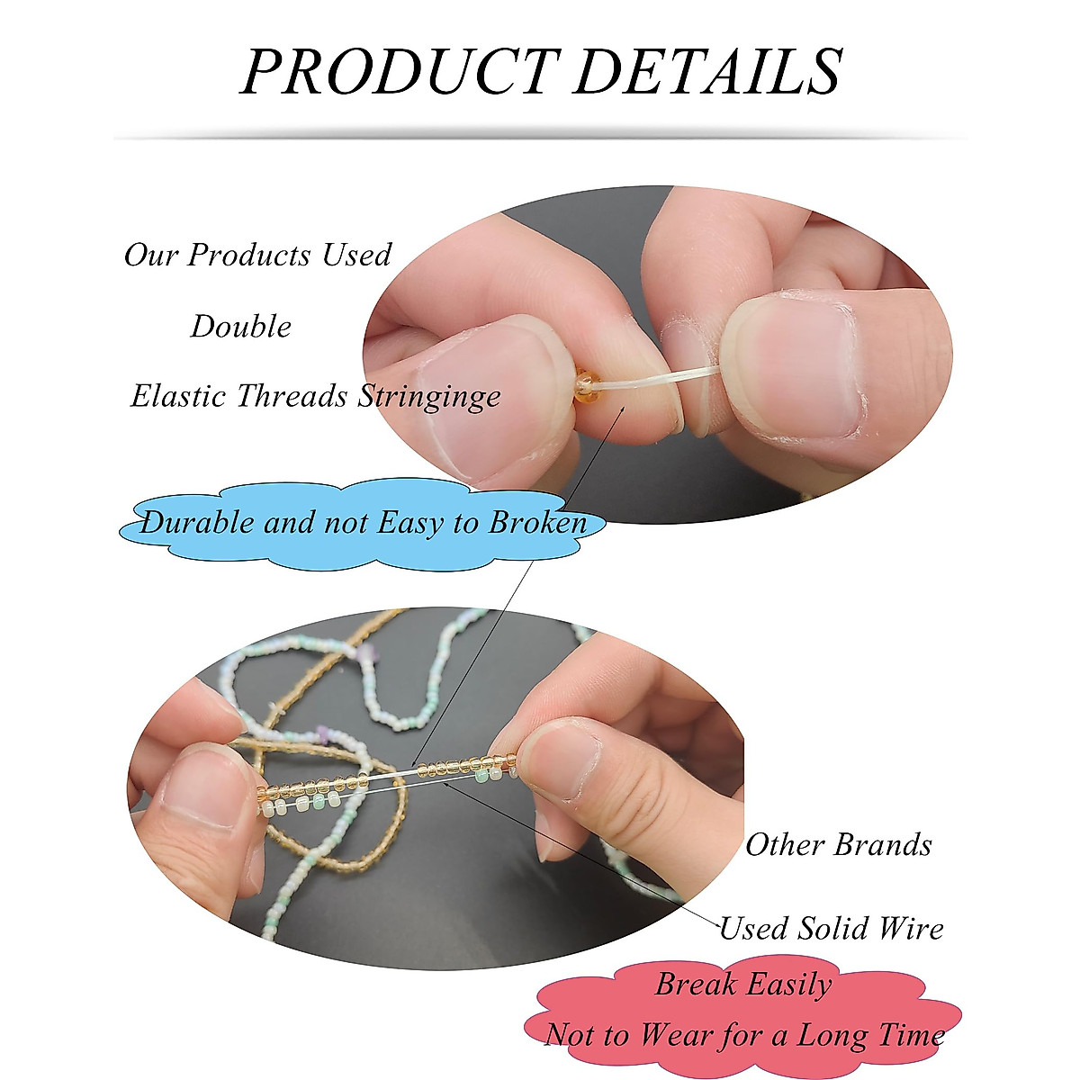 Tornito 16Pcs Belly Waist Chain Summer Jewelry Bikini Body Chain for Women African Waist Bead Set Stretchy Elastic String Multi-Color Sexy Necklace Bracelet Anklet