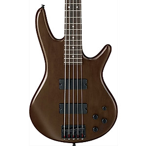 Ibanez 5 String Bass Guitar, Right, Walnut (GSR205BWNF)
