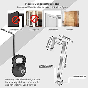 VERONLY Door Hanging Organizer, Nursery Over the Door Pantry Organizer with 4 Large Pockets and 3 Small Pockets, Wall Mount Behind the Door Storage Organizer for Baby Essentials,Nursery, Diapers,Bathroom, Clothes, Bedroom,Cosmetics, Toys and Sundries(Blac