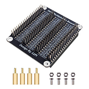 GeeekPi GPIO Extension Board for Raspberry Pi, Expansion Board GPIO 1 to 4 for Raspberry Pi 4B / 3B+ / 3B with Screws