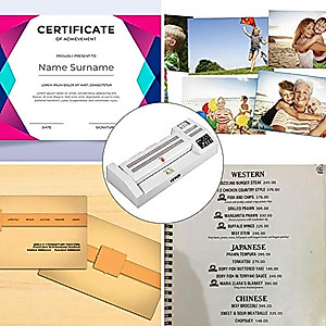 VEVOR Lamination Machine 12.6" Thermal Laminator Machine 4 Rollers System Portable Laminating Machine for Home School or Small Office Suitable for Use with Photos, Handouts or Other Laminating Needs