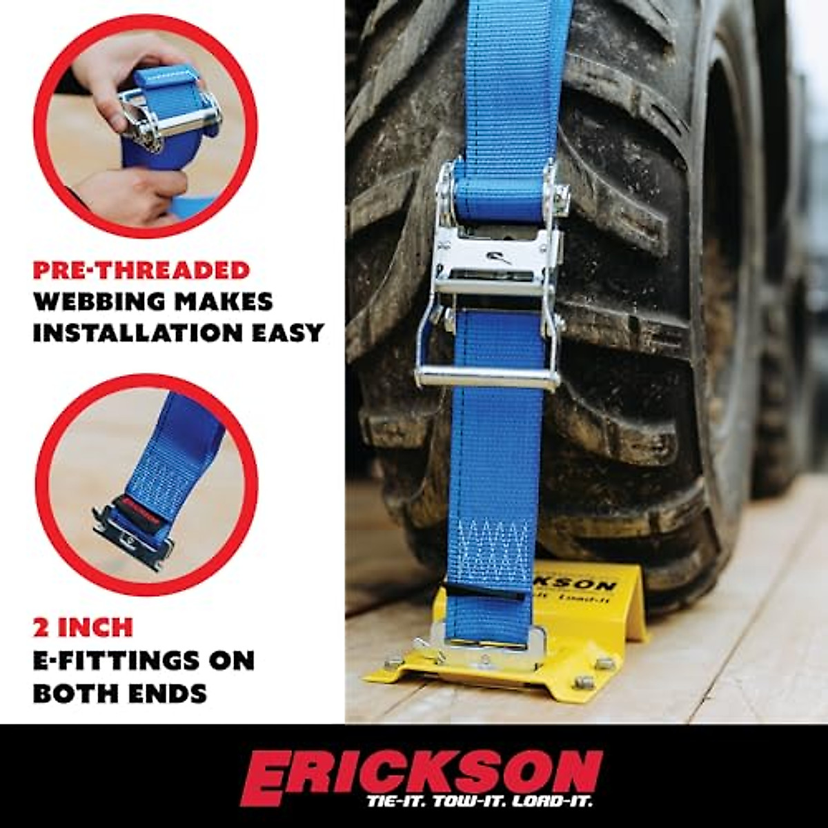 Erickson 09160 Wheel Chock Tie-Down Kit