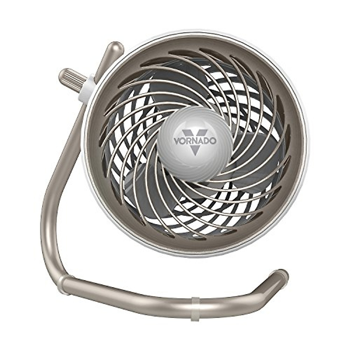 Vornado Pivot Personal Air Circulator Fan, 6-inch, Quiet Portable Travel Fan, 3 Speeds, Champagne