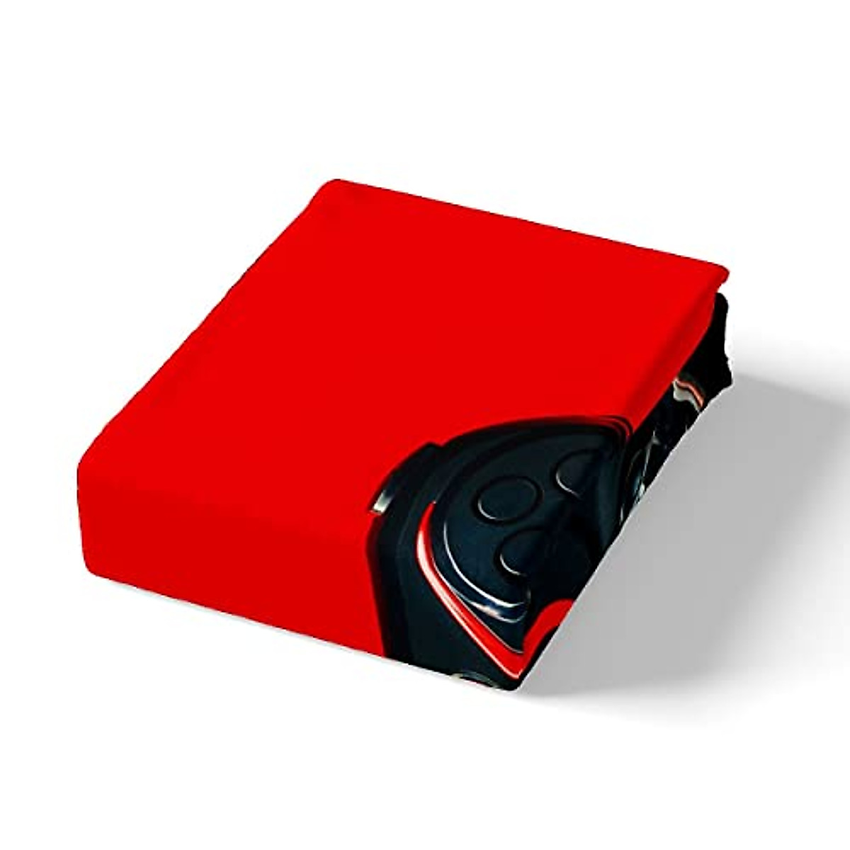 Games Duvet Cover Boys Kids Gamepad Bedding Set Video Game Controller Room Decor Comforter Cover for Teen Girls Player Modern Gamer Console Bedding,1 Duvet Cover with 2 Pillow Cases,Full,Black Red