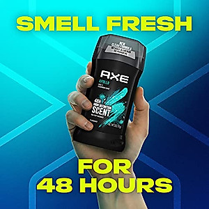 AXE Apollo Deodorant Stick 4 Count For Long Lasting Odor Protection, Sage And Cedarwood Men's Deo, Aluminum Free 3oz