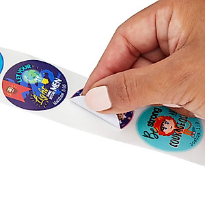 Juvale 1000 Pieces Christian Stickers, Bible Verse Stickers for Kids, Easter, School, Religious Sticker Roll, 10 Designs, James 1:17, Psalm 104:33, Ephesians 4:32 (1.5 in)