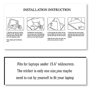 ArtSo Laptop Skin Sticker Decal 12" 13" 13.3" 14" 15" 15.4" 15.6 inch Laptop Universal Netbook PC Notebook Vinyl Reusable Skin Sticker Cover Art Decal Case Protector Personalized, Teal Turqoise Marble