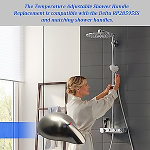 Shower Handle RP28595SS for Delta,Shower Handle Replacement Parts,Stainless Steel Colour