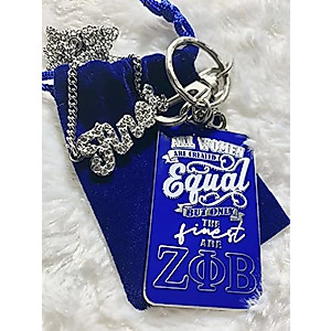 BBGreek Zeta Phi Beta Sorority Paraphernalia - Only The Finest - Keychain Gifts - Official licensed Vendor