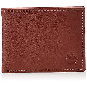 Timberland mens Wellington Leather Rfid Bifold Commuter Security Wallet, Cognac, One Size