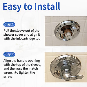 H79 Single Metal Lever Handle - Compatible with Delta 1300/1400 Series H79 Handle Replacement Part, Faucet Handle fit for Delta Tub - Chrome Bathroom Accessories