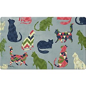 Toland Home Garden 800318 Cat Pattern Kitty Door Mat 18x30 Inch Outdoor Doormat for Entryway Indoor Entrance