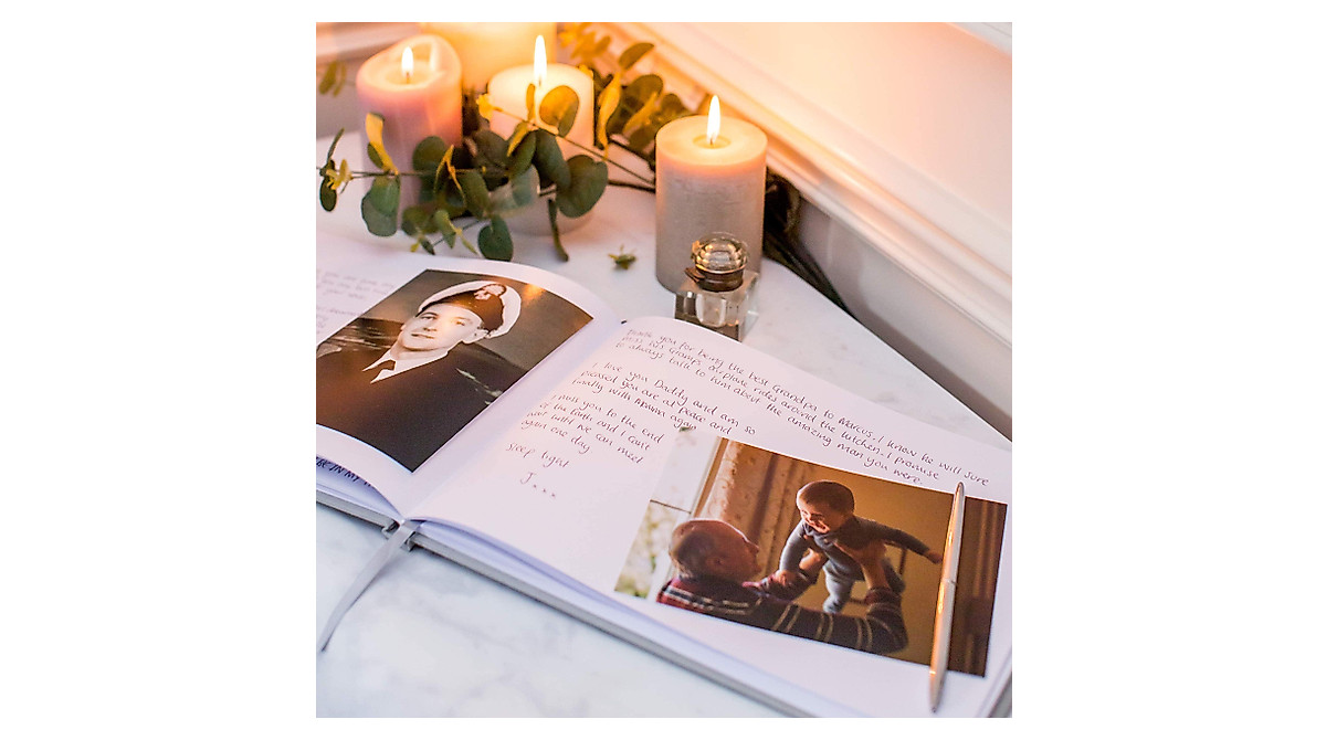Condolence Book for Funerals & Memorials | Elegant Memorial Keepsake