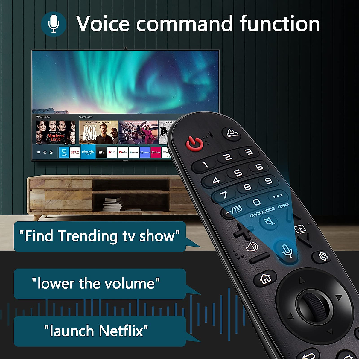 AN-MR650A AN-MR19BA AN-MR20GA Voice Magic Remote Control Replacement fit for LG Smart TV UN85 UN81 UN80 UN74 UN73 UN71 B7 B7A C7 E7 G7 W7 W8 B9 C9 E9 W9 NANO99 NANO97 Series