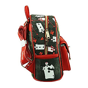 Wondapop Disney Queen of Hearts 11" Vegan Leather Fashion Mini Backpack