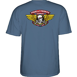 Powell Peralta Winged Ripper T-Shirt, Indigo Blue, Small