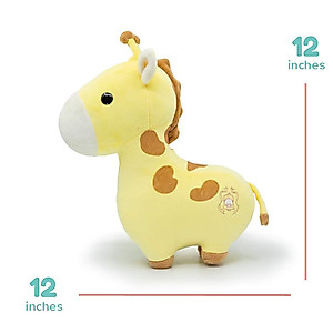 Bellzi Yellow Giraffe Cute Stuffed Animal Plush Toy - Adorable Soft Giraffe Toy Plushies and Gifts - Perfect Present for Kids, Babies, Toddlers - Giraffi