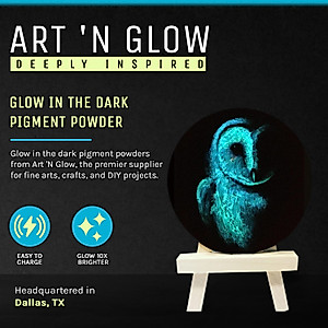 Glow in The Dark Pigment Powder - Neutral and Fluorescent Color for Art Painting, Fine Art, Nail Art Paint, and DIY Crafts - Long Lasting, 10+ Color Options - Neutral Green - (12 Grams)