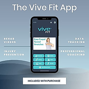 Vive Resting Hand Splint (Right) - Night Immobilizer Wrist Finger Brace - Thumb Stabilizer Wrap - For Arthritis, Tendonitis, Carpal Tunnel Pain - Functional Support For Sprains Fractures (Medium)