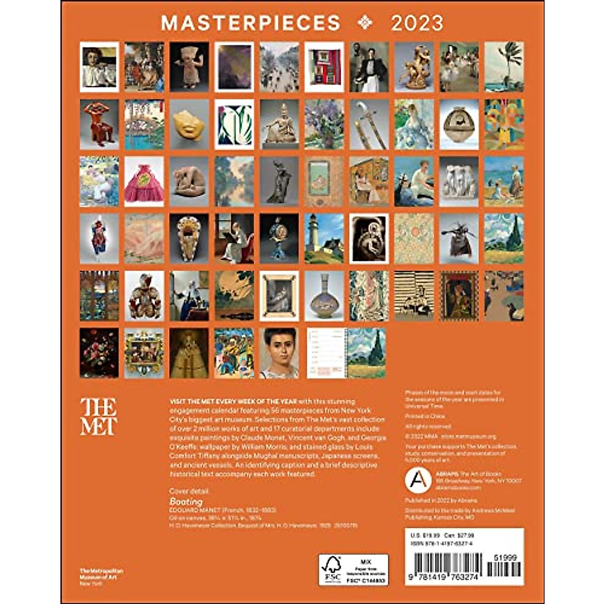 Masterpieces 12-Month 2023 Engagement Calendar