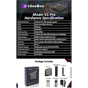 vSeeBox V1 Pro with Backlit 4GB RAM + 32GB ROM UPS 2nd Day Air®