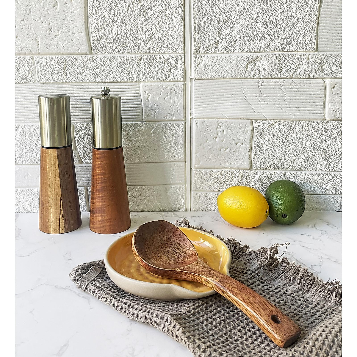 WILDMOS Ceramic Spoon Rest for Stove Top.Spoon Holder for Kitchen Counter,Large Cooking Spoon Holder,Farmhouse Decor Kitchen,Dishwasher Safe. (White)