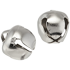 Darice 144 Piece, 1/2 Inch Silver Jingle Bells (10155-19)