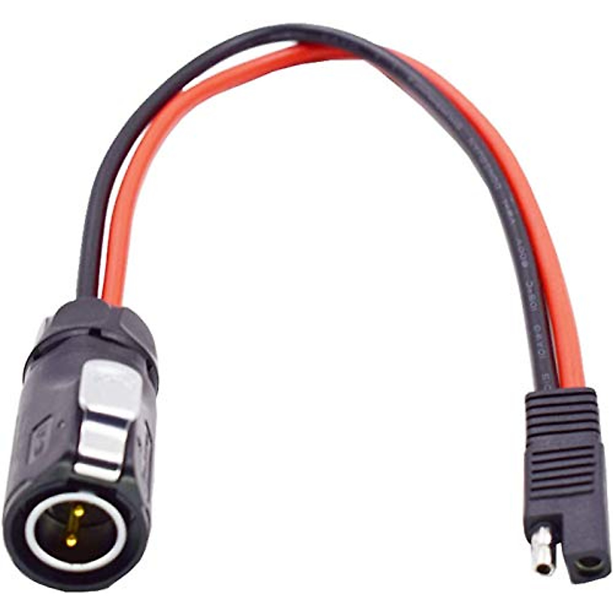 LIXIN 6.5ft 2 Pin Power Industrial Circular Connector Cable to SAE Cable Adapter, 10AWG Cable for Furrion,Solar Panel Suitcase, Forrest River RV Ports