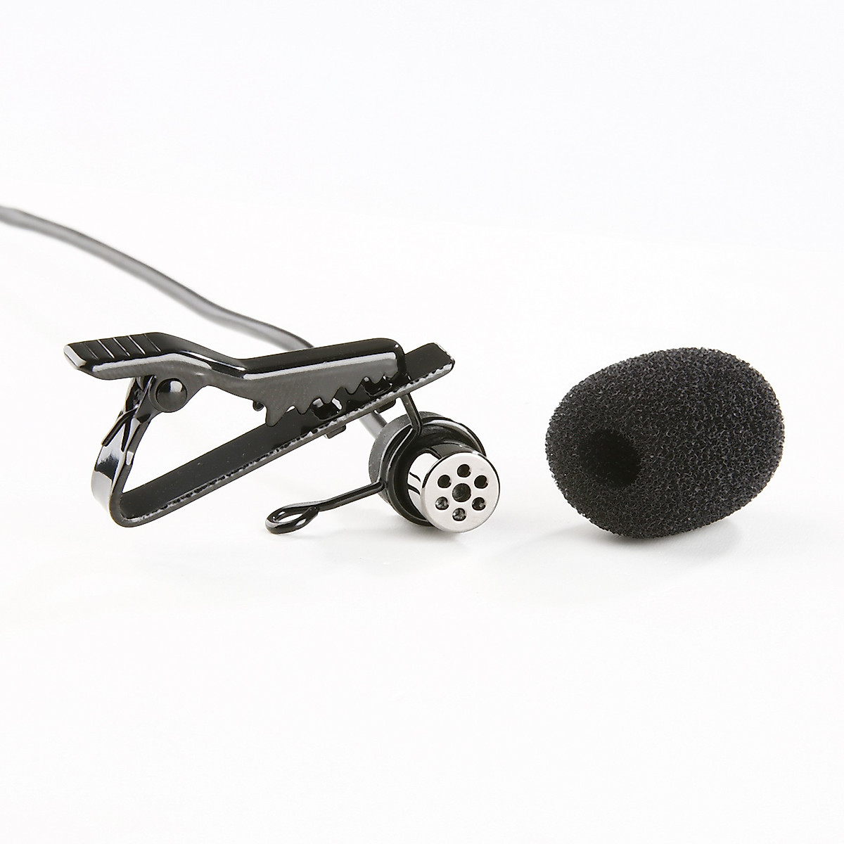 Movo MCW5 Lavalier Microphone Lapel Mic Clips and Foam Microphone Covers - 5 Replacement Pack for 6-7mm Mics