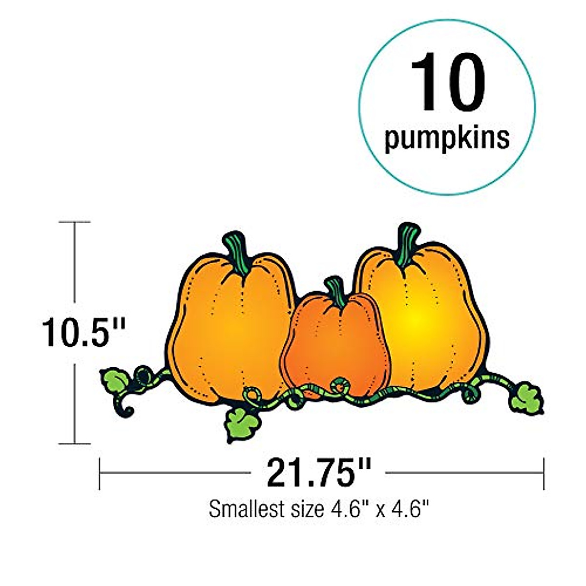 Carson Dellosa 32pc Pumpkin Patch Farmhouse Bulletin Board Set, Scarecrow, Pumpkins, Autumn Leaves Fall Bulletin Board Decorations for Thanksgiving, Halloween, Fall Decor, Wall Decor, Classroom Decor