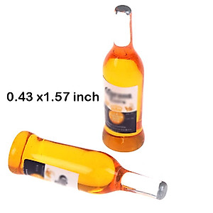 Mini House Miniature Square Barbecue Grill Oven Figurine Garden Cooking Tool Kitchen Accessories Decoration Fake Barbecue Food Realistic Drink Beer Models for 1/12,1/6 Miniature DIY Decoration