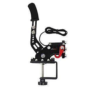 Dcutn 16Bit PC USB Handbrake for SIM Racing Games G920/27/29 T500 T300 LFS/DiRTRally / DiRT4/Project CARS/DRIVECLUB/Asset to Corsa/ WRC8(Black With Clamp)