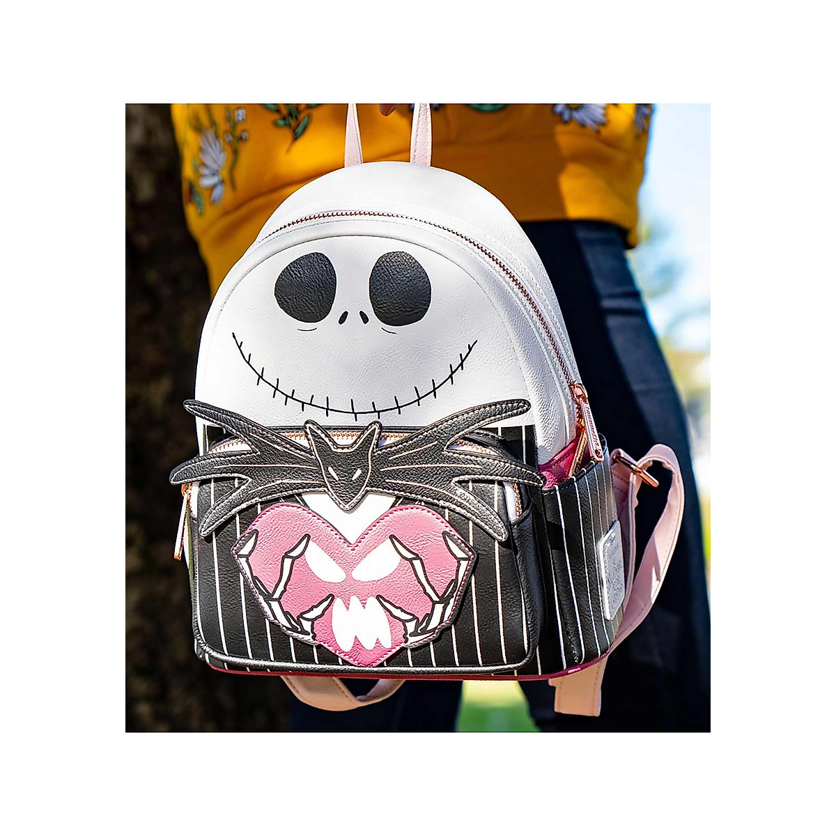 Nightmare Before Christmas Jack Skellington Valo-ween Mini Backpack - Entertainment Earth Exclusive