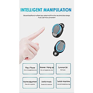 EYEARN Wireless Earbuds, Bluetooth 5.0 Headphones Earphones with Charging Case, in Ear Headset, Stereo Earphones Earbuds for Gym Exercises, Audio Books, Watching TV (This Will be The for