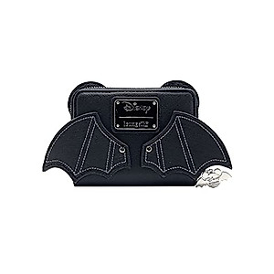 Loungefly X LASR Exclusive Disney Mickey Bat Zip Wallet - Black - Fashion Accessory Cute Wallet Halloween Bats Goth Festival Rave
