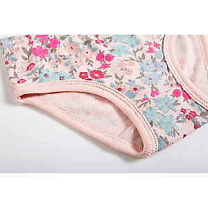 Sladatona Little Girls' Soft Cotton Underwear Bring Cool, Breathable Comfort Experience Panty 2-3t Gray White