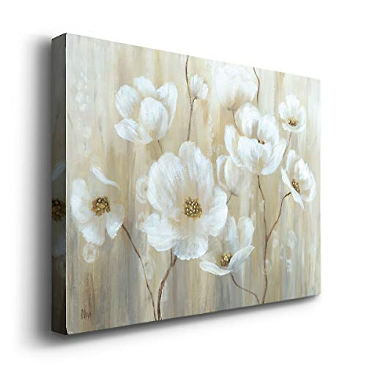 Home Decor Landscape Canvas Wall Art Abstract Floral Painting Modern Pictures Artwork Decoration for Living Room Kitchen Bathroom Office, Ready to Hang, 24x36