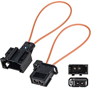 Mellbree 2Pcs Fiber Optic Loop, Female and Male Fiber Optic Bypass Loop Adapter Connector Diagnostic Device Tool Compatible for Benz Audi Mercedes BMW VW Porsche MOST Optical System