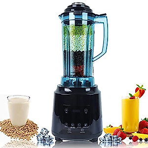 101oz Professional Countertop Blender for Kitchen Food Processor Smoothie Blender for Shakes and Smoothies High-Speed Soy Milk Maker Mixer Grinder with Timer Automatic Cleaning Ice Crusher for Home & Commercial 1200W
