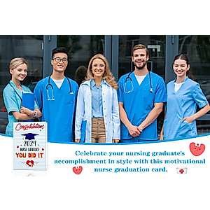 WhatSign Nurse Graduation Cards 2024 Nursing School Graduation Cards School Nurse Graduation Gifts Nursing Graduation Gifts for Her New Nurses Medical Graduation Nurses Cards for RN Midwife Nicu Nurse